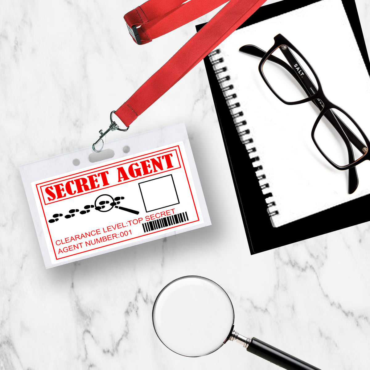 Spy Secret Agent ID Badge - Top Secret Badge - Printable Spy Cards ...