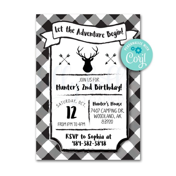 Buffalo Plaid Tagged "Invitations" - LillyBellePaperie